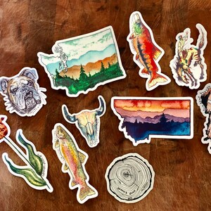 Whidbey Island Tree Line Decal, Die Cut, Pnw Car Decal, Pacific ...