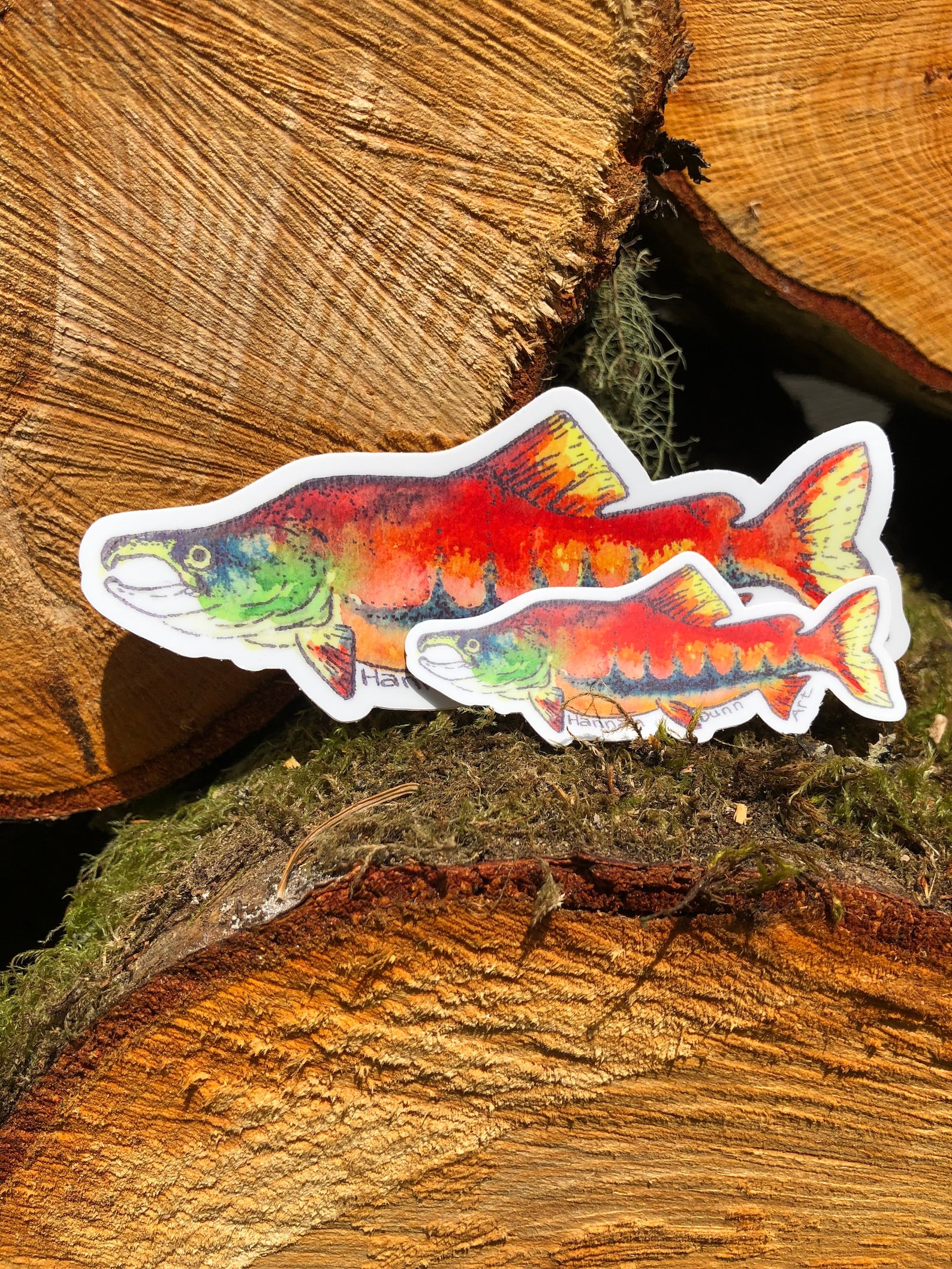 Vinyl sockeye salmon decal pnw car decal die-cut fishing | Etsy