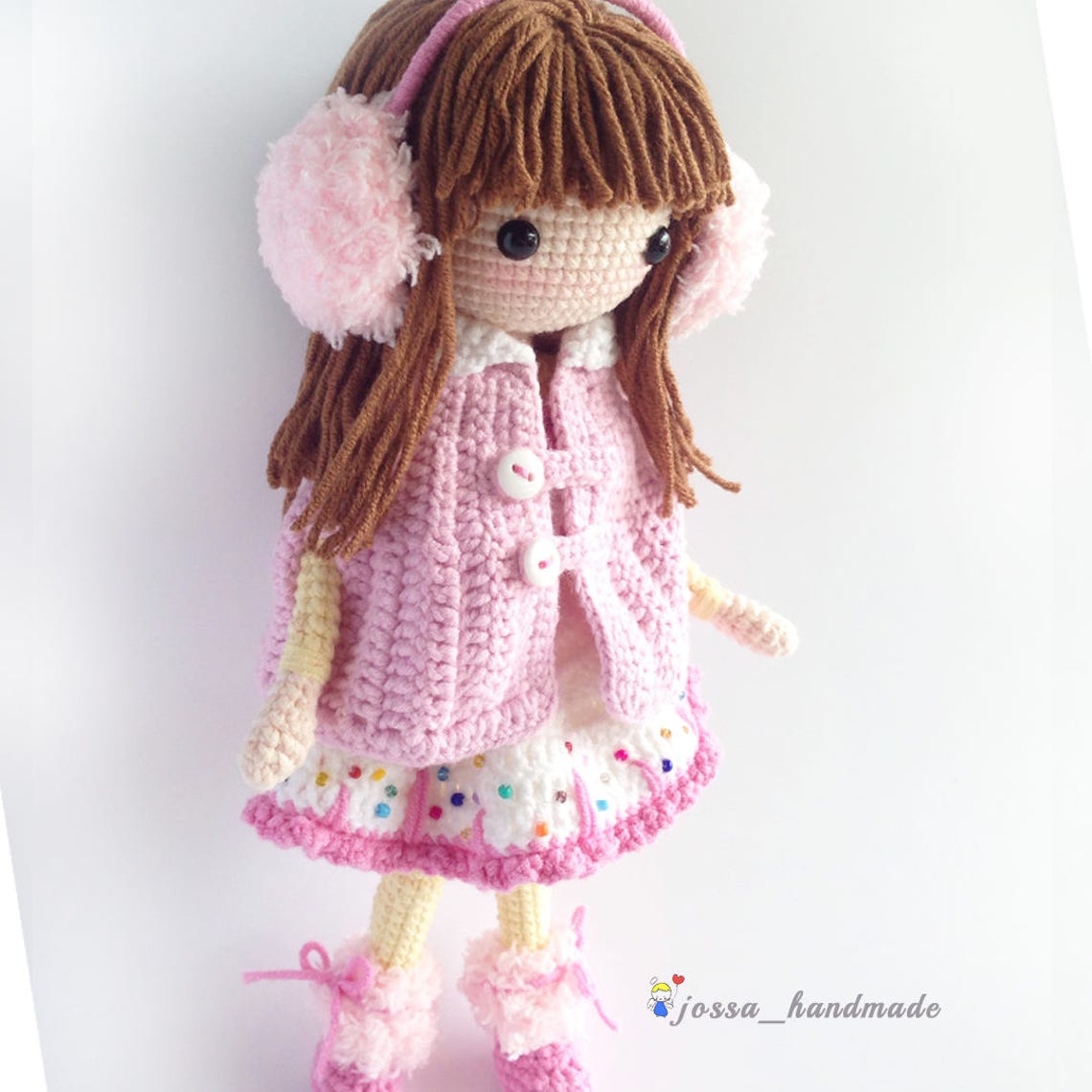 Icelyn - Winter Doll With Cape Crochet Pattern (amigurumi Doll Pattern ...