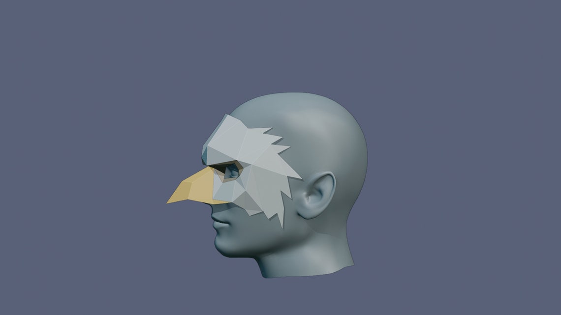 Eagle Mask. Geometric ,template, DIY, Papercraft, PDF, Pattern ...