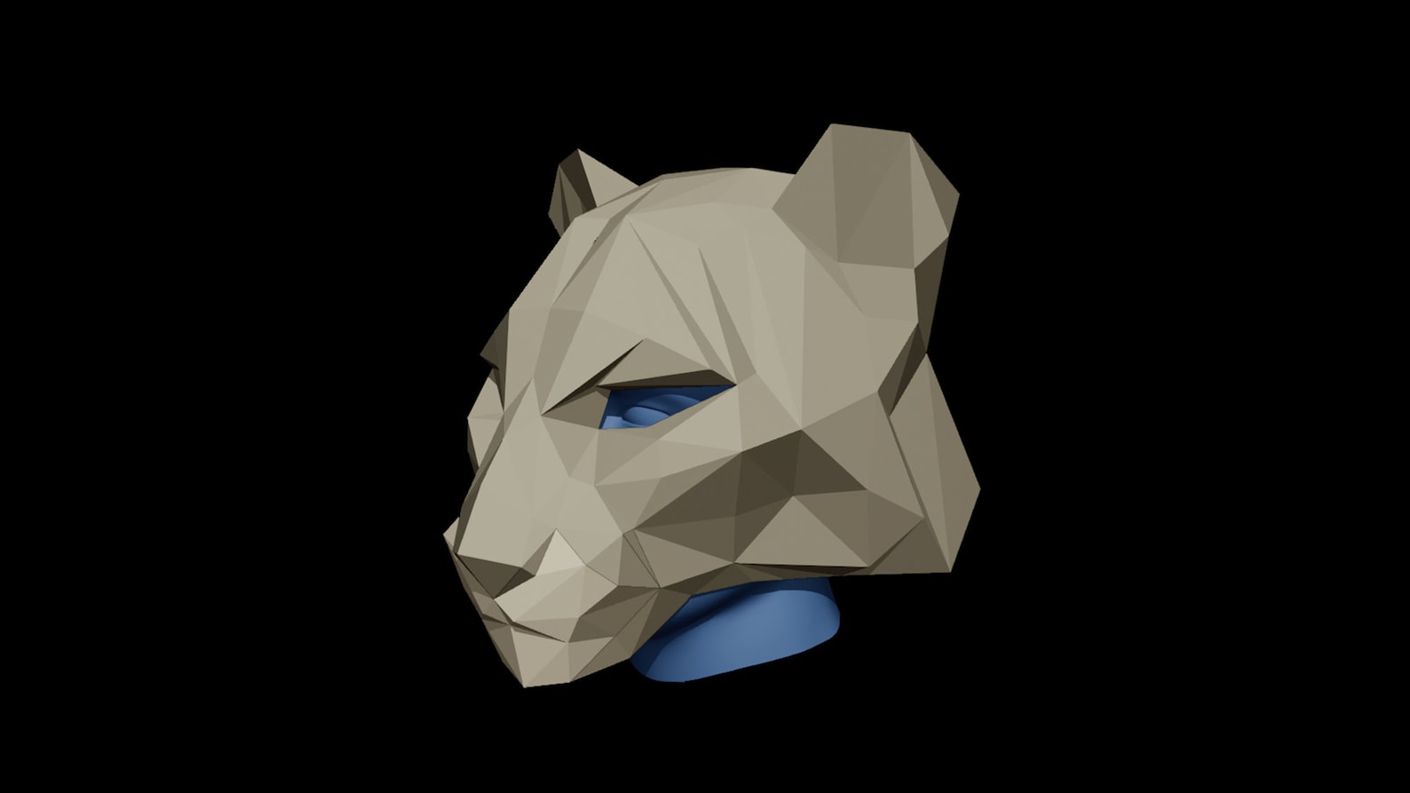 Cougar Mask Template. Papercraft, DIY., PDF, Pattern, Cosplay, Costume ...