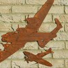 RAF Halifax Rusty Wall Art / Handley Page Halifax Plane Gift / WW2 ...