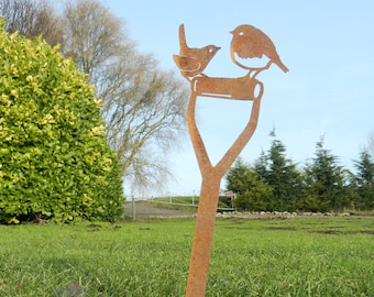 Rustic Garden Fork Shovel Spade Animal Art Robin Owl Squirrel - Etsy UK