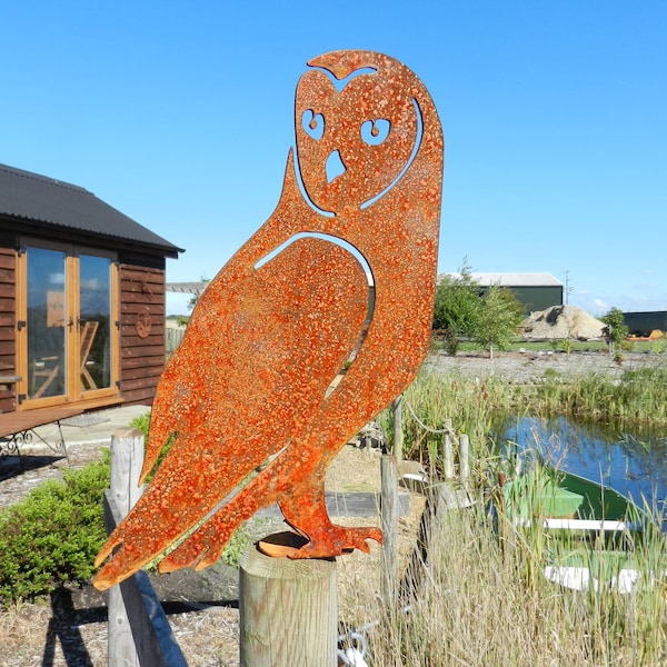 Yard Art Owl - Etsy