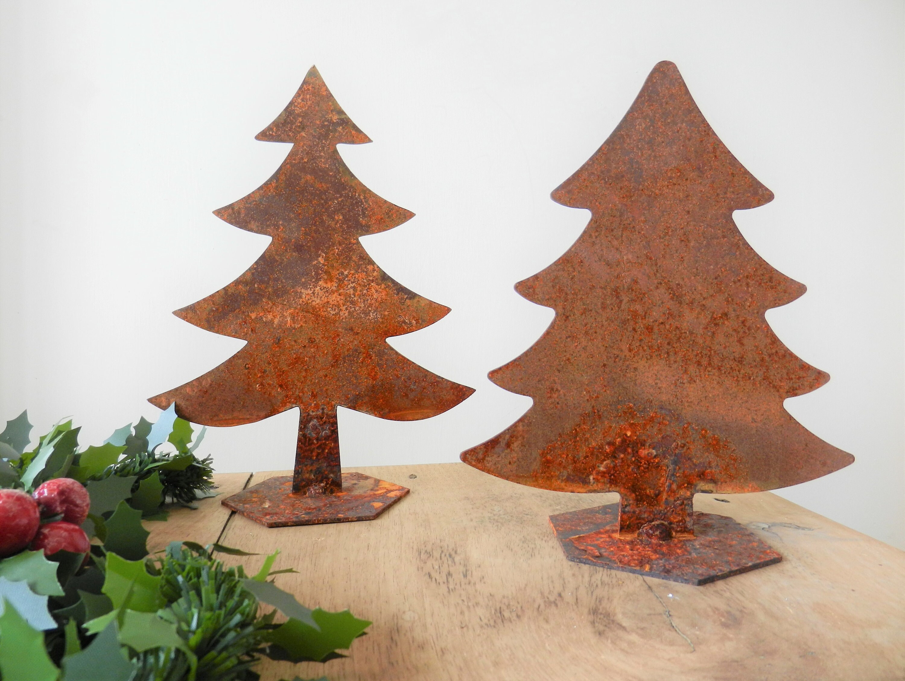 Rustic Christmas Tree Ornament / Rusty Metal Christmas Tree / - Etsy UK