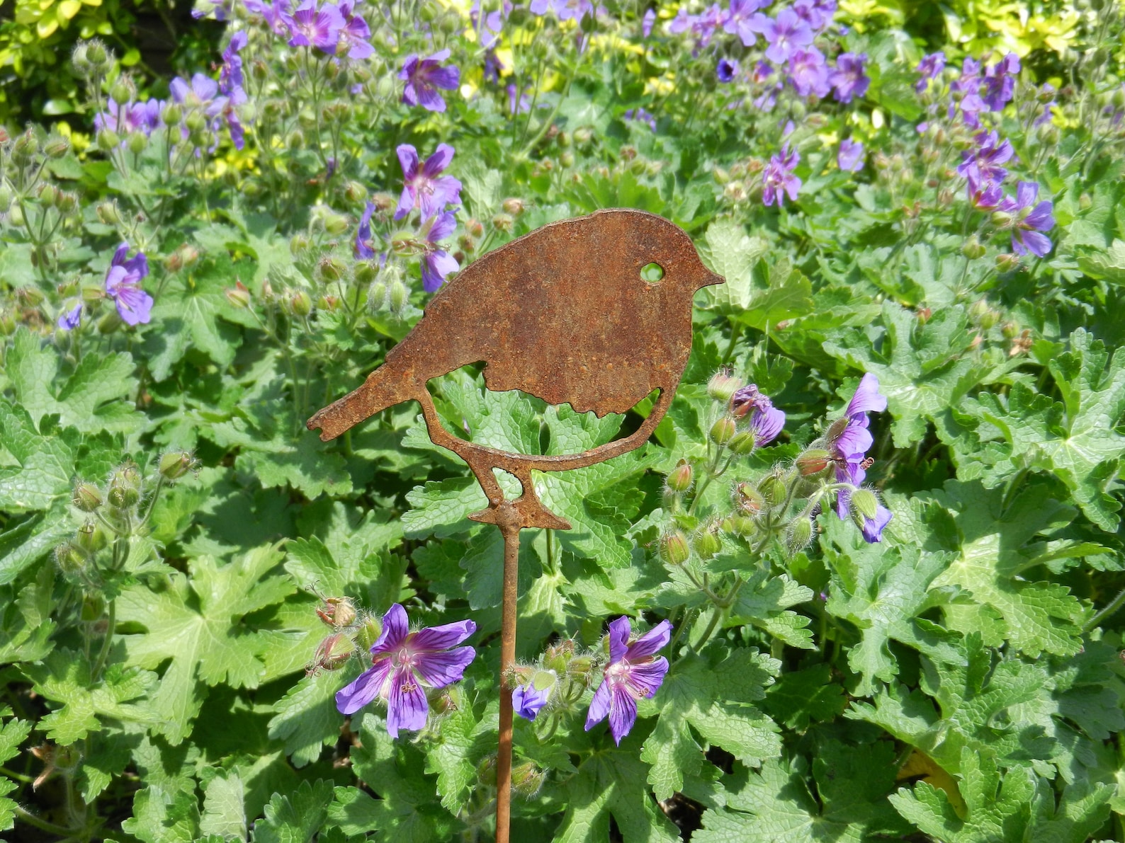 Rusty Metal Robin Garden Gift / Rustic Robin Bird Planter | Etsy