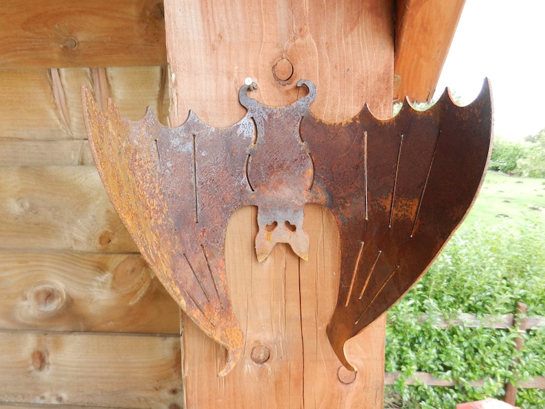 Halloween Bat Decoration / Rusty Metal Bat / Metal Bat Garden - Etsy UK