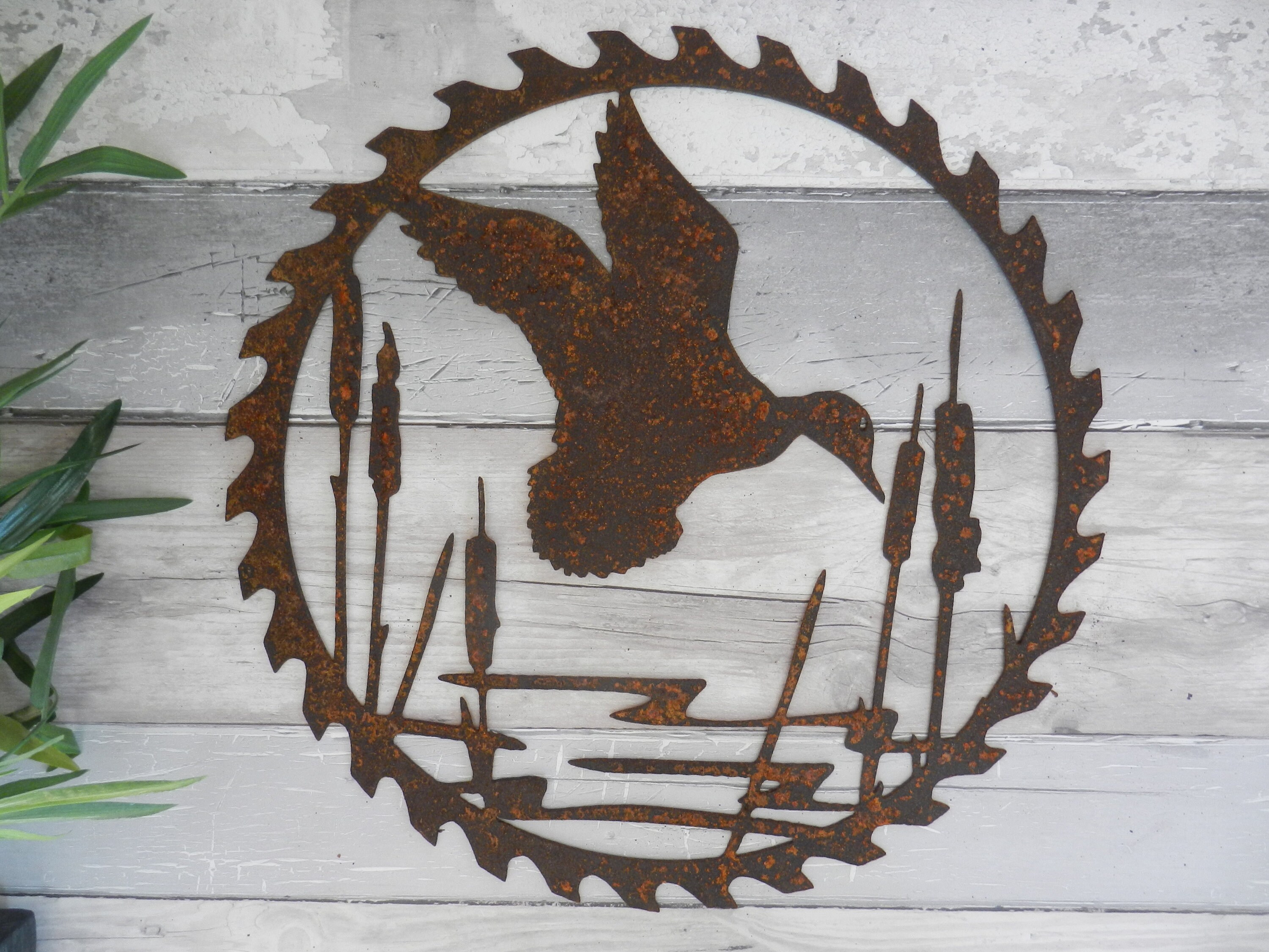 Rustic Duck Wall Decor / Duck Garden Decor / Mallard Duck - Etsy