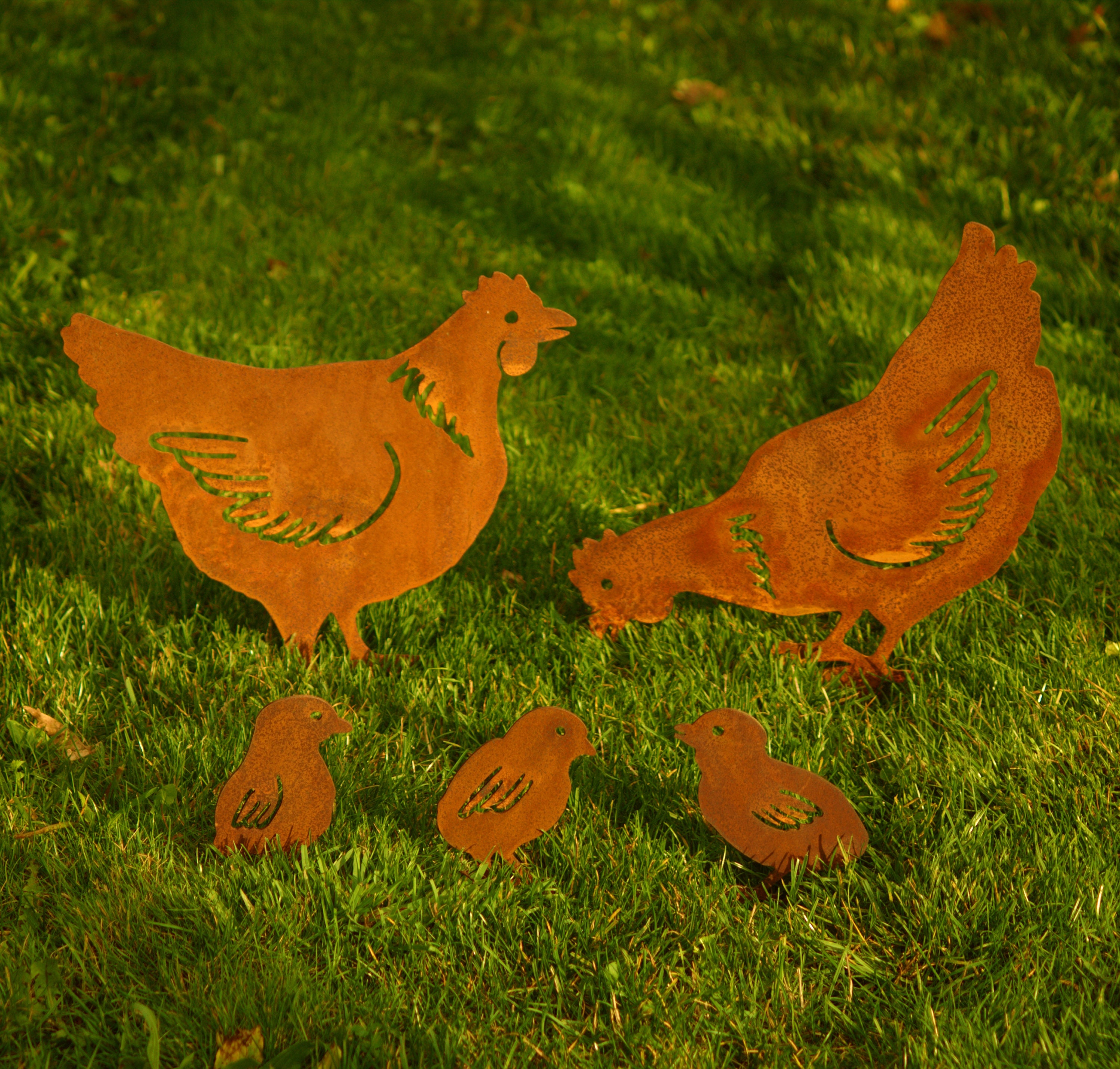 Rusty Metal Chicken & Easter Chicks / Easter Gift / Easter - Etsy UK