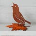 Rusty Metal Wren Upon Leaf / Rusty Birds / Bird Gift / Garden Gift ...