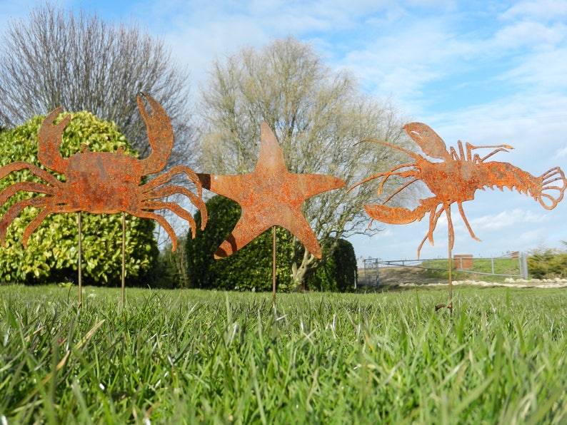 Rustic Starfish Pond Decor / Beach Decor / Star fish Sculpture | Etsy