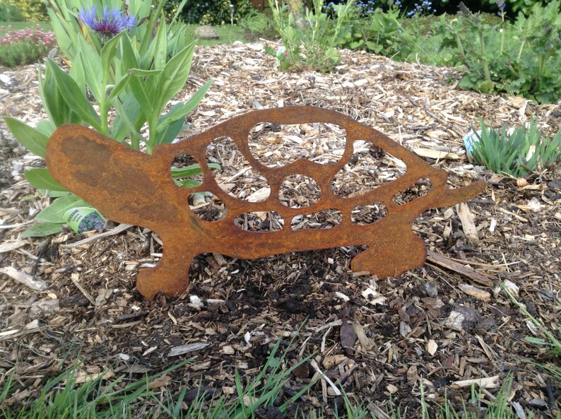 Tortoise Garden Decor / Metal Tortoise Ornament / Tortoise - Etsy UK
