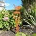 Robin on Spade Garden Decoration / Bird Garden Gift / Rusty Metal Robin ...