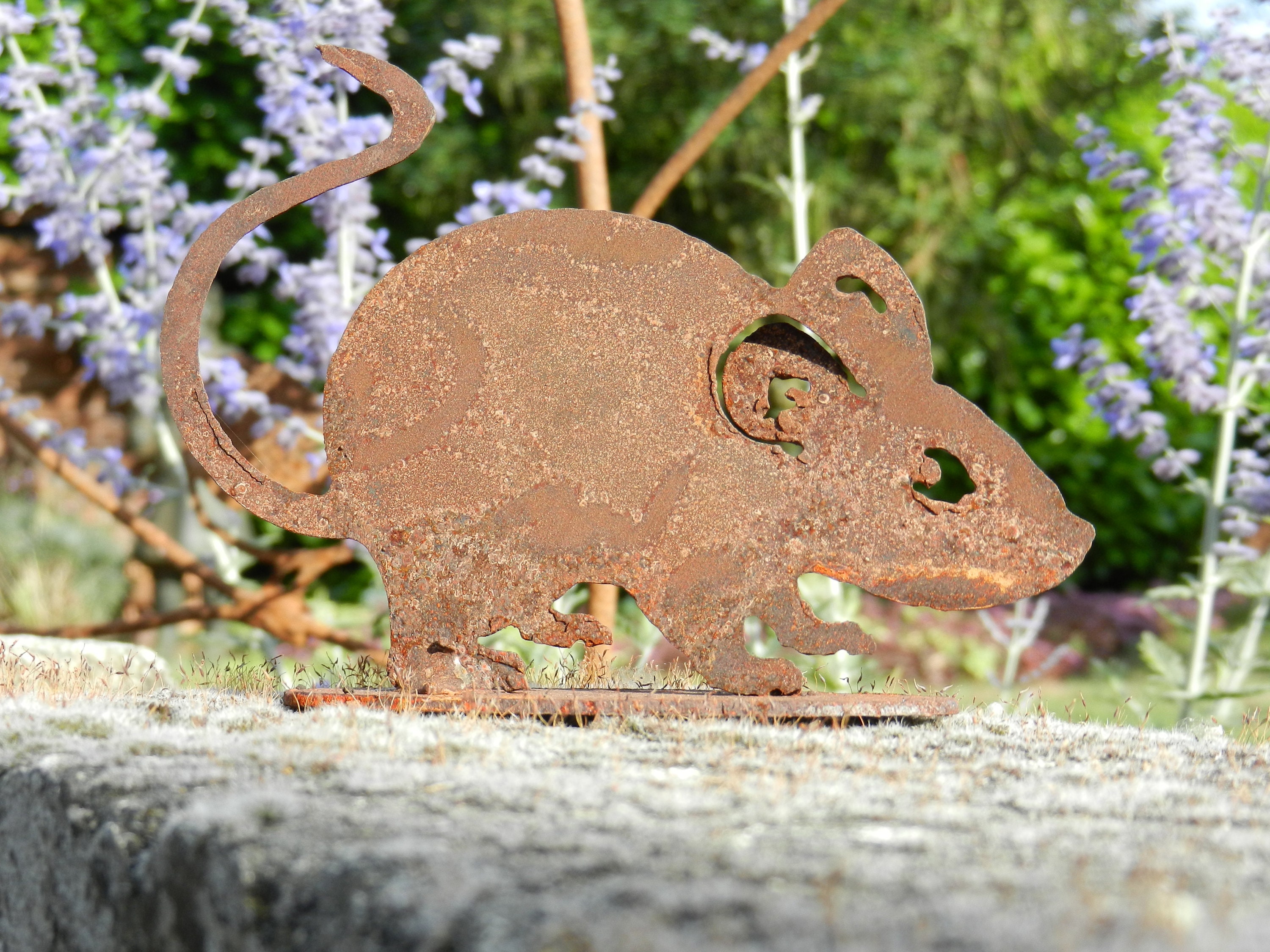 Rusty Metal Mouse Gift / Tiny Mouse Garden Gift / Metal Mice - Etsy UK