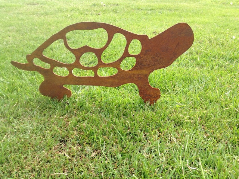 Tortoise Garden Decor / Metal Tortoise Ornament / Tortoise - Etsy UK