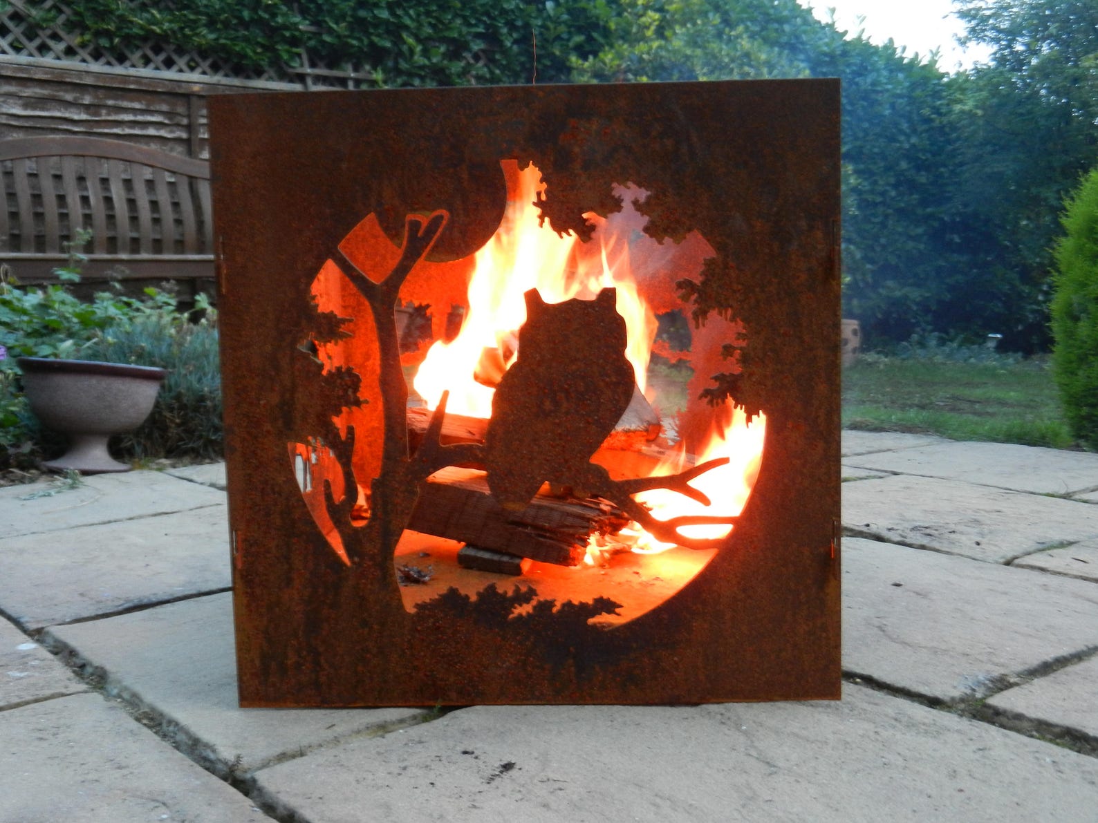 Rusty Metal Fire Pit / Decorative Fire Pit / Patio Heater / - Etsy