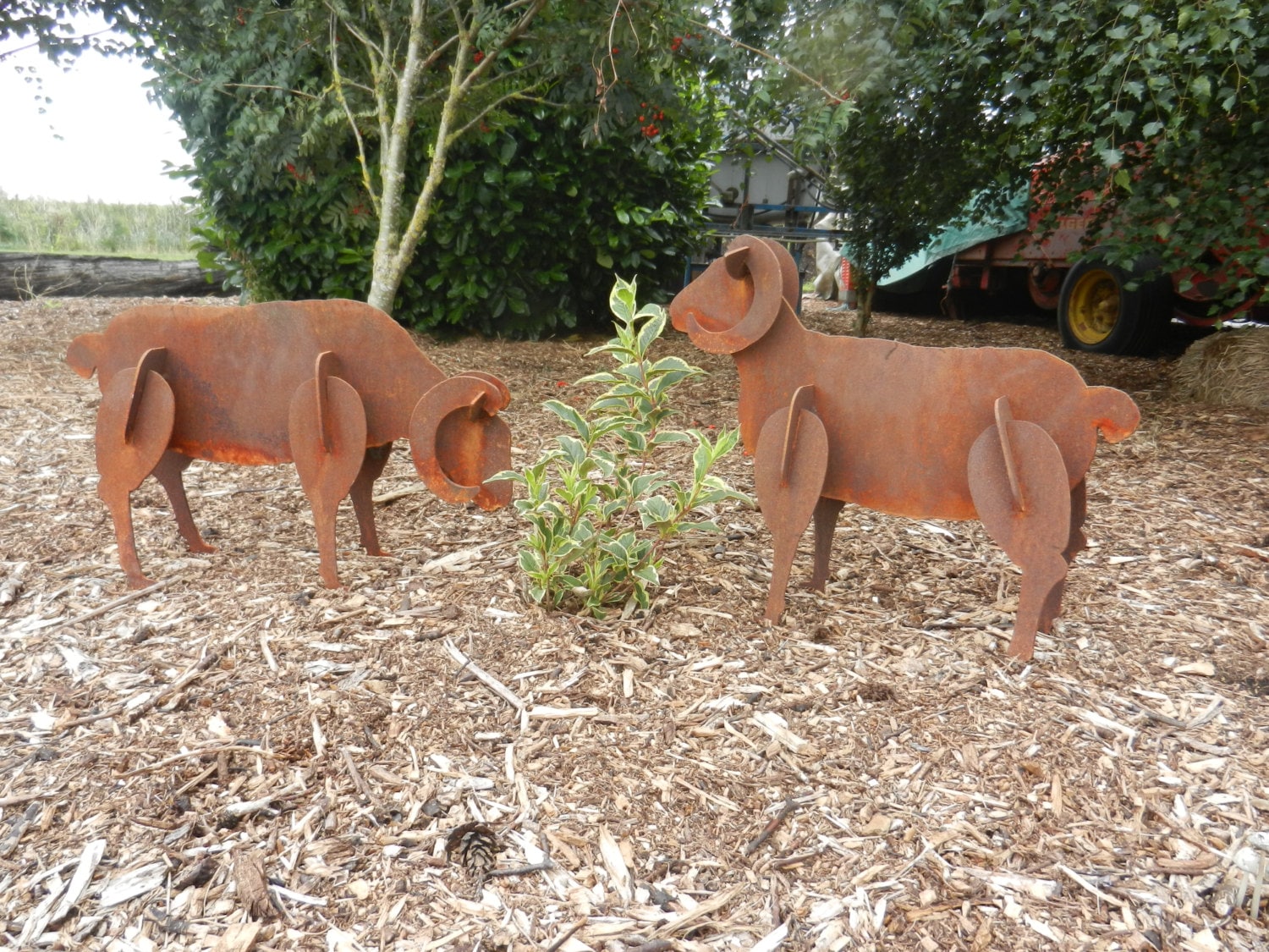 Rusty Metal Sheep Garden Decor / Sheep Gift Sculpture / Sheep | Etsy