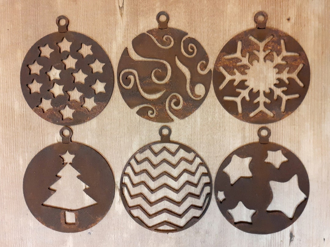 Rusty Christmas Tree Ornaments / Bauble Gift / Christmas Gift ...