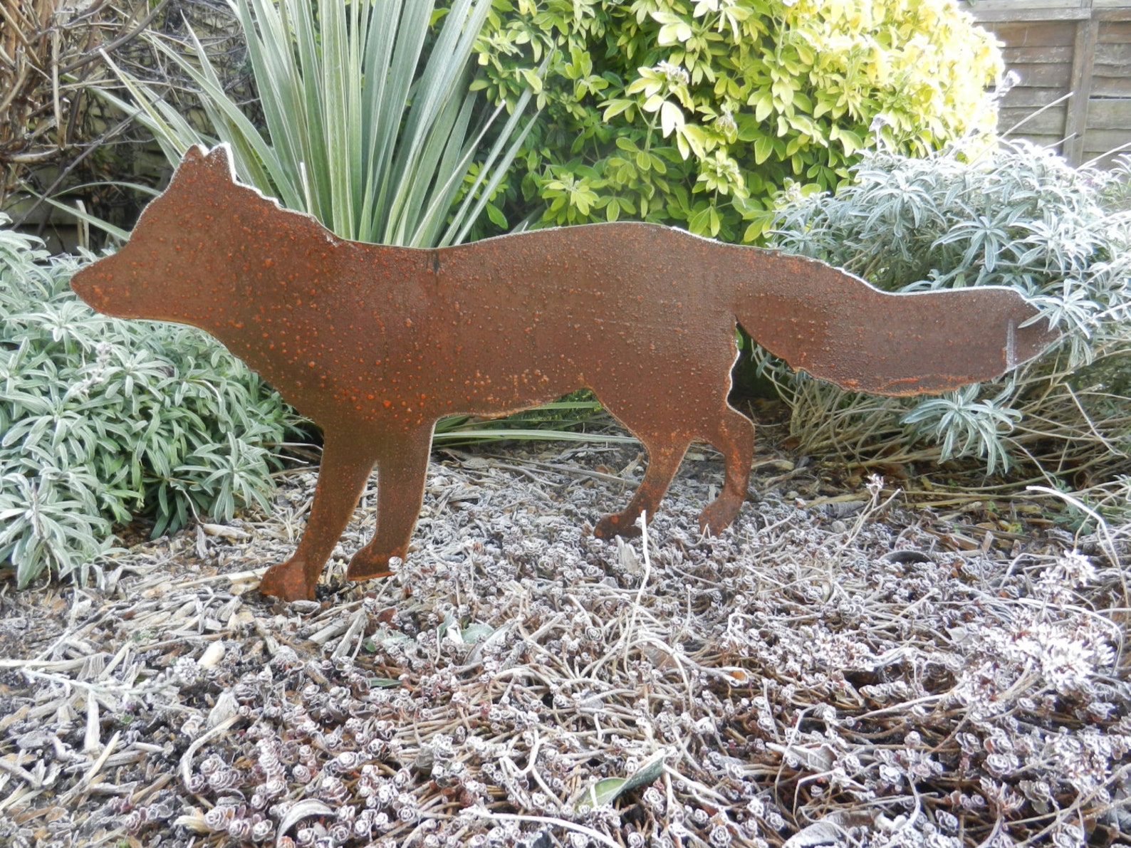 Rusty Fox / Metal Fox Garden Decor / Fox Gift / Garden Fox / Metal ...