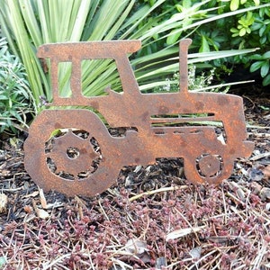 Rusty Metal Tractor / Tractor Garden Art / Tractor Gift / Farm Gift ...