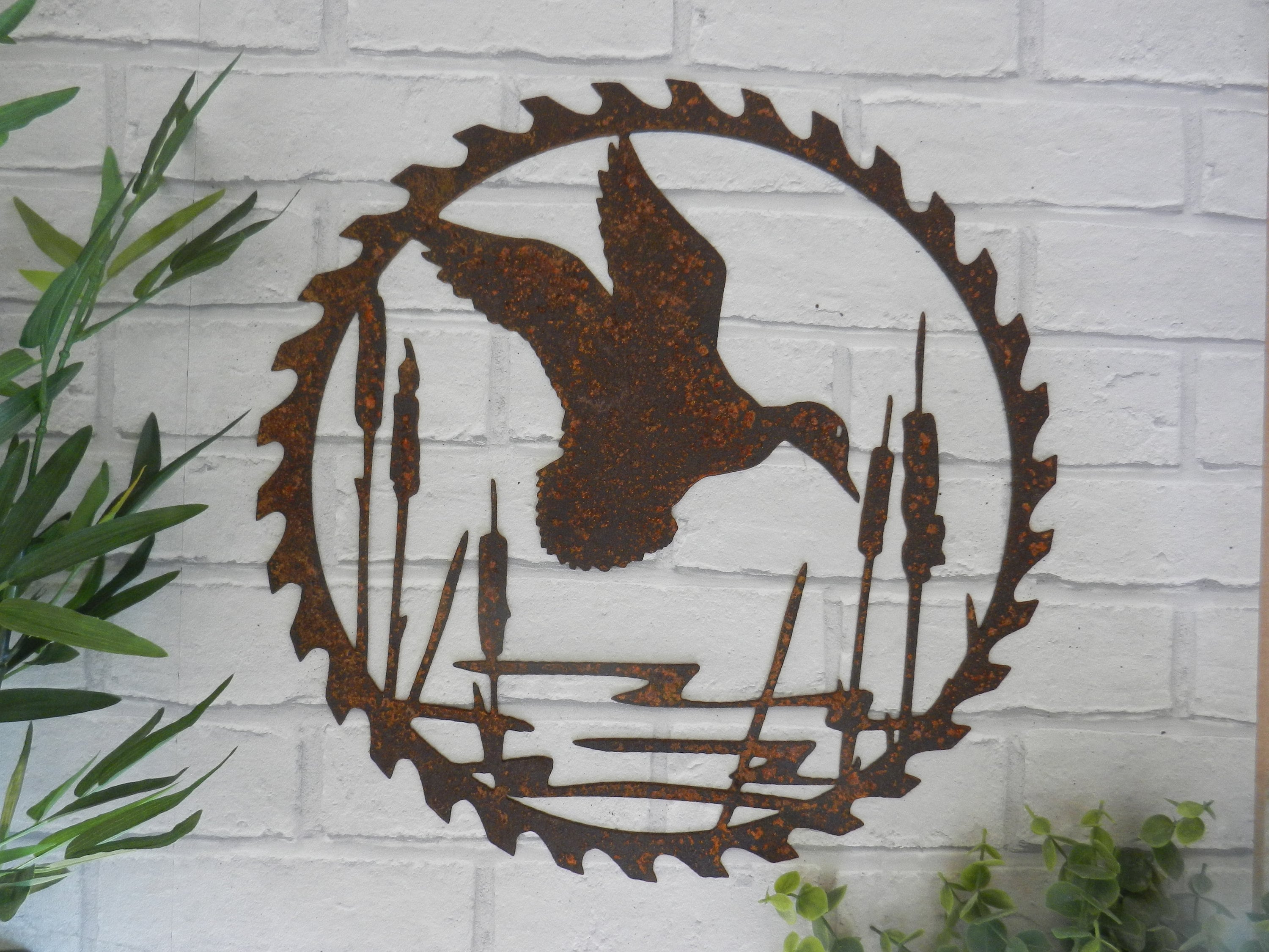 Rustic Duck Wall Decor / Duck Garden Decor / Mallard Duck - Etsy