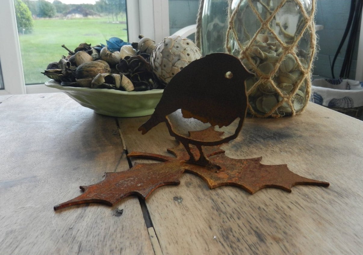 Robin Table Decoration / Rustic Robin Home Decor / Christmas - Etsy UK