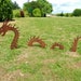 Rusty Metal Dragon Garden Sculpture / Sea Serpent Garden Sculpture ...