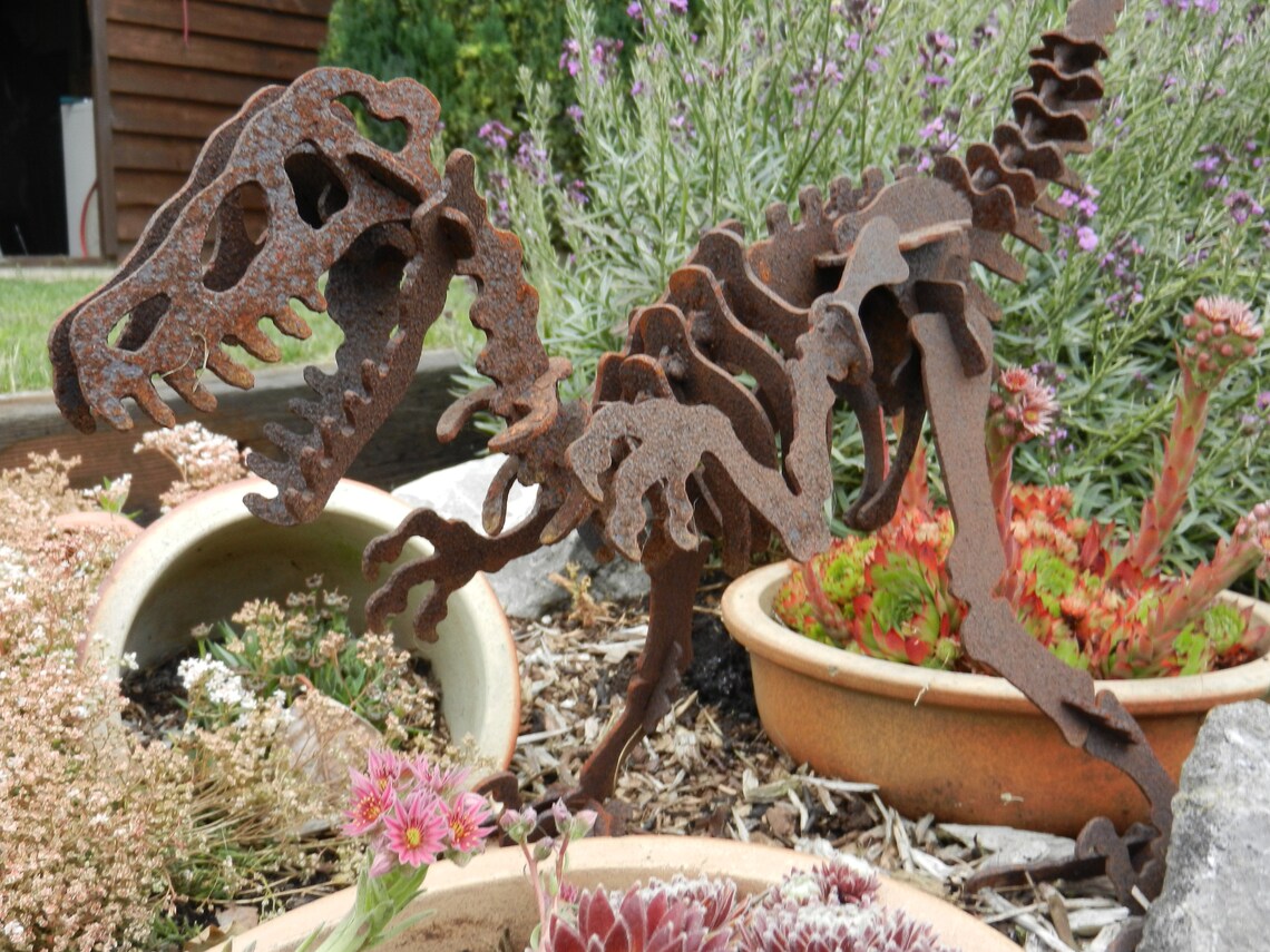 3D Rusty Metal Dinosaur 73cm / T-rex Dinosaur Gift / Dinosaur - Etsy