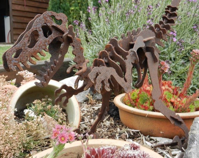 3D Rusty Metal Dinosaur 73cm / T-rex Dinosaur Gift / Dinosaur Puzzle ...