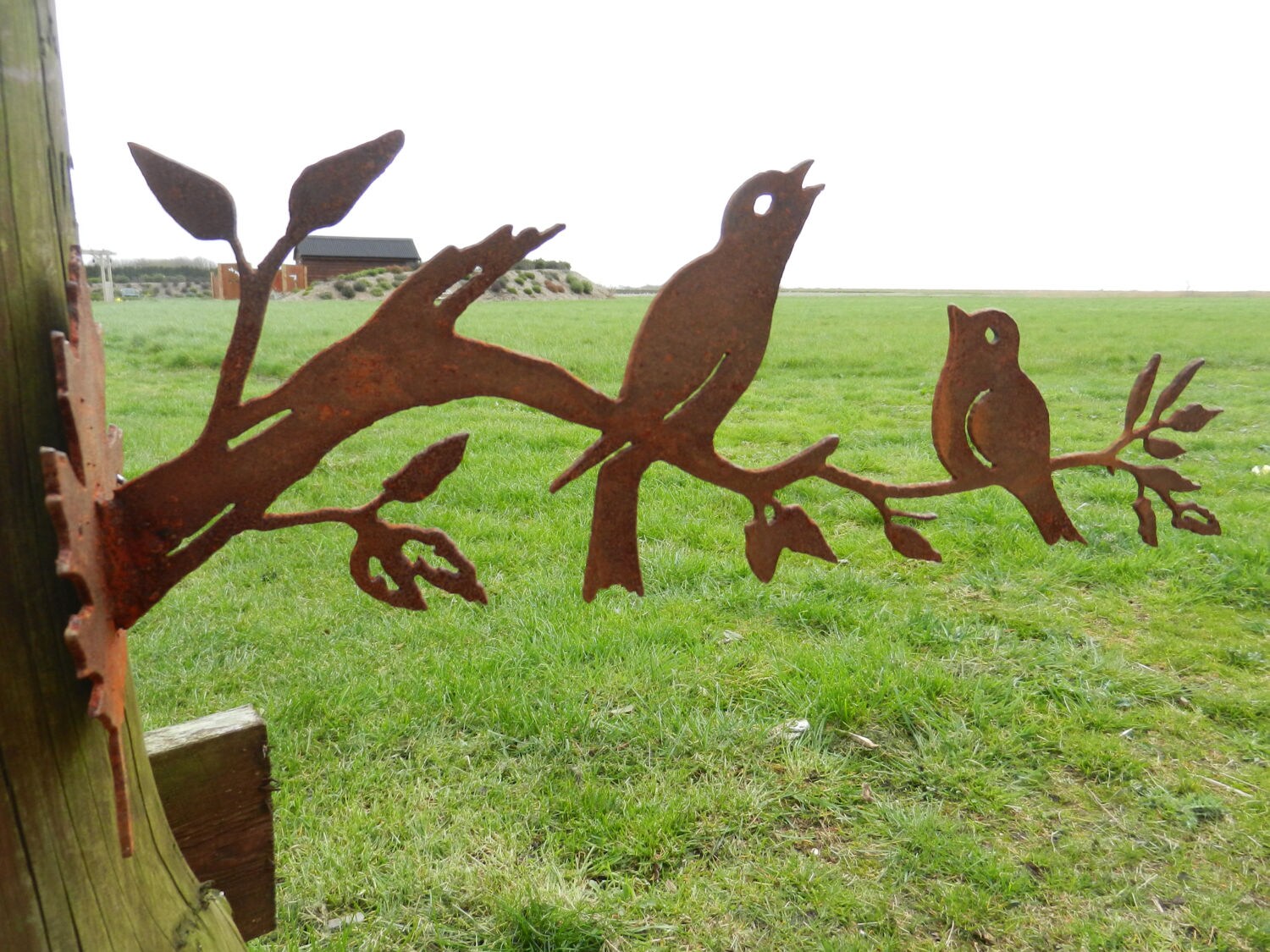 Rusty Metal Birds on a Branch / Garden Gift / Songbird Metal - Etsy