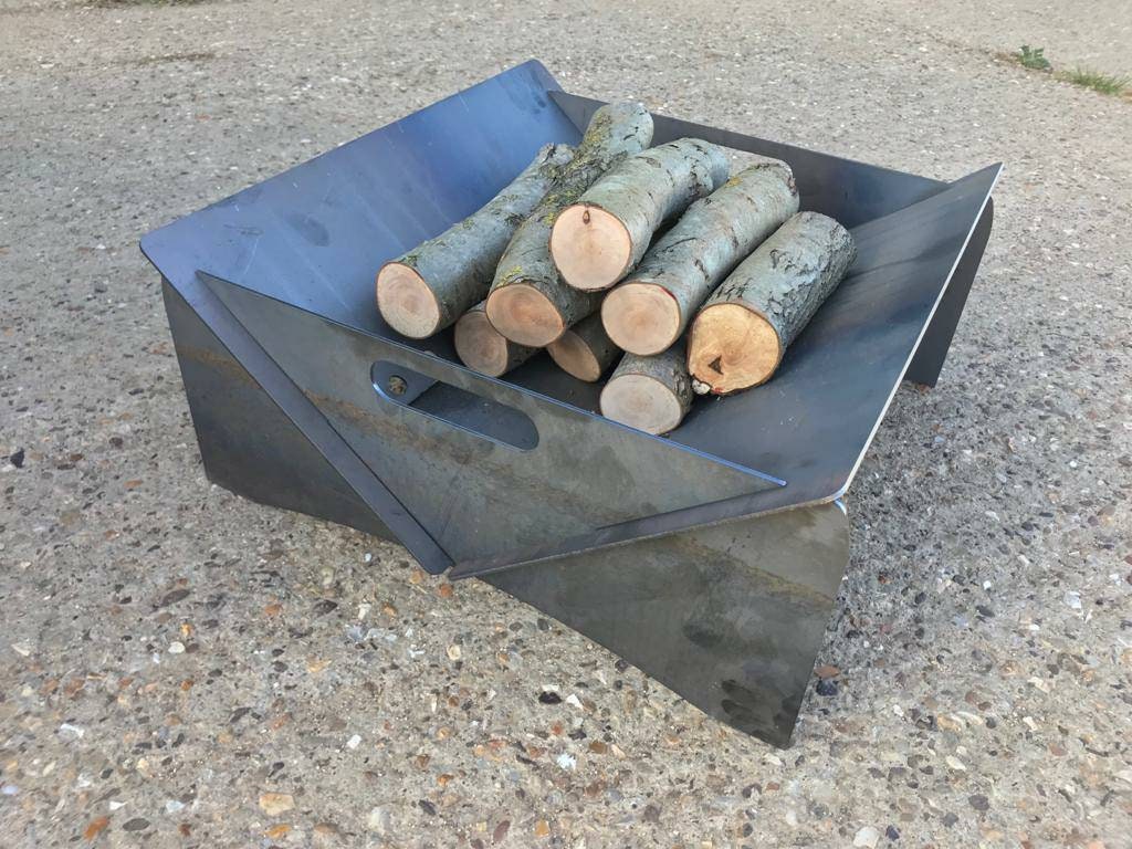 Flat Pack Fire Pit / Rusty Metal Fire Pit / Metal Fire Pit ...