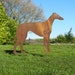 Rusty Metal Greyhound Garden Sculpture / Metal Greyhound - Etsy