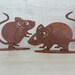 Rusty Metal Mouse Gift / Tiny Mouse Garden Gift / Metal Mice Decoration ...
