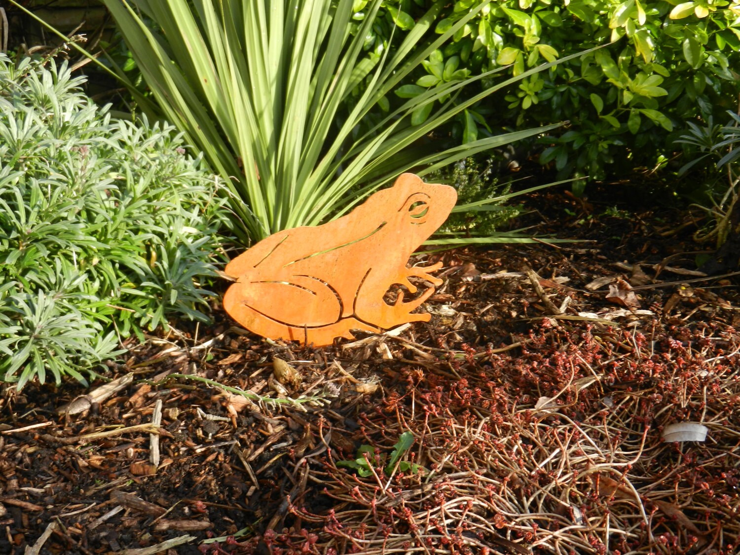 Rusty Metal Frog Garden Gift / Rusty Metal Garden Decor / - Etsy
