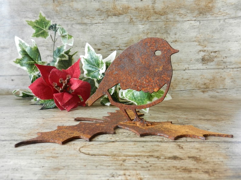 Robin Table Decoration / Rustic Robin Home Decor / Christmas - Etsy UK