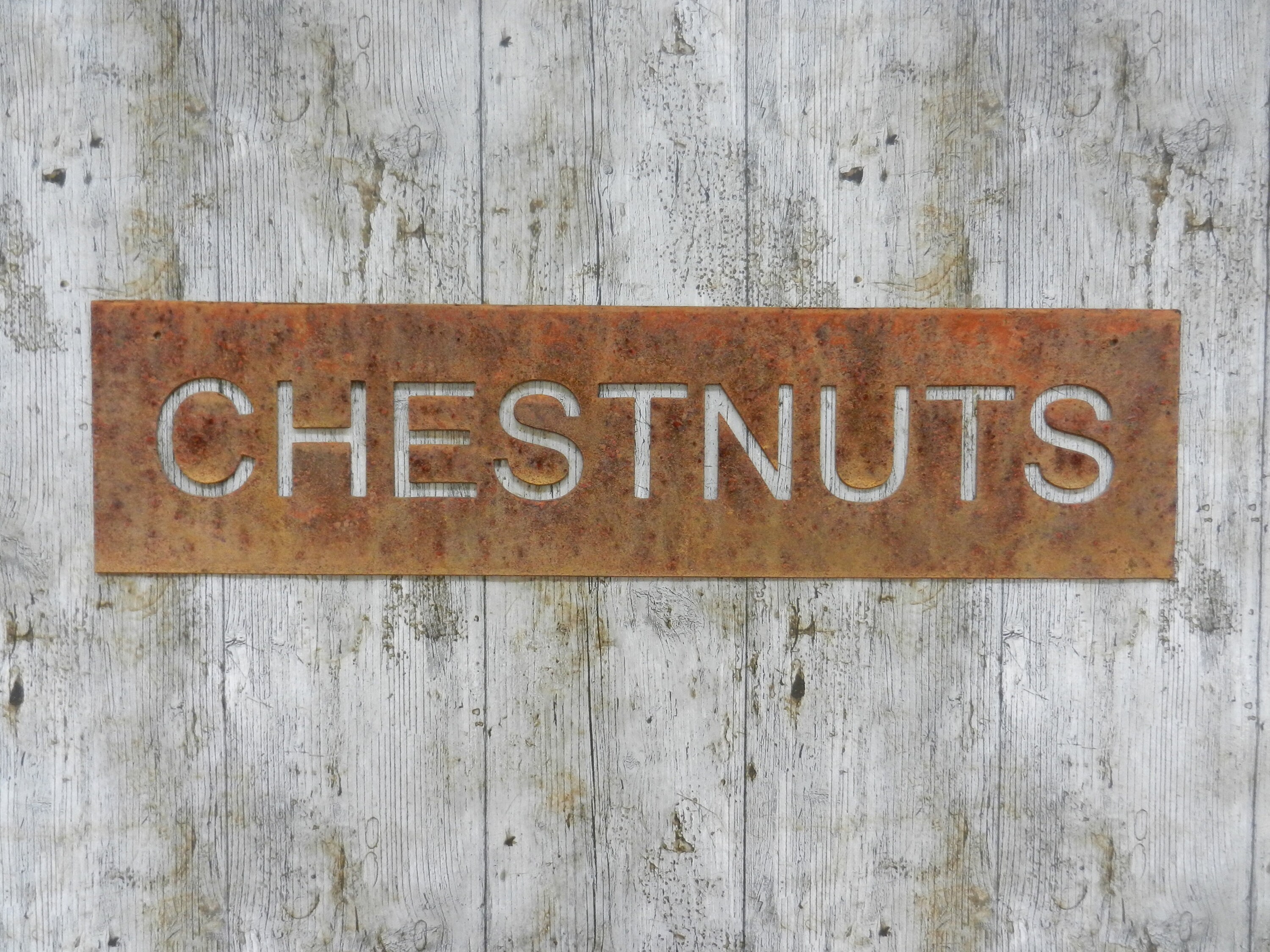 House Name Sign / Rusty Metal House Wall Plaque / Metal | Etsy UK