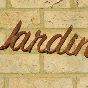Rusty Metal Sign / She Shed Sign / Believe Sign / Jardin Sign / Family ...