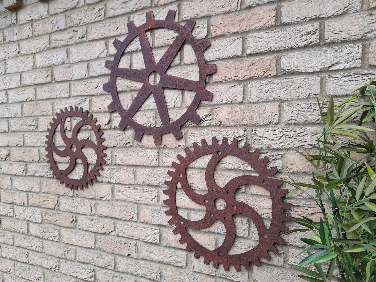 Rustic Cog Wall Art / XL Steampunk Cog Wall Decor / Rusty - Etsy