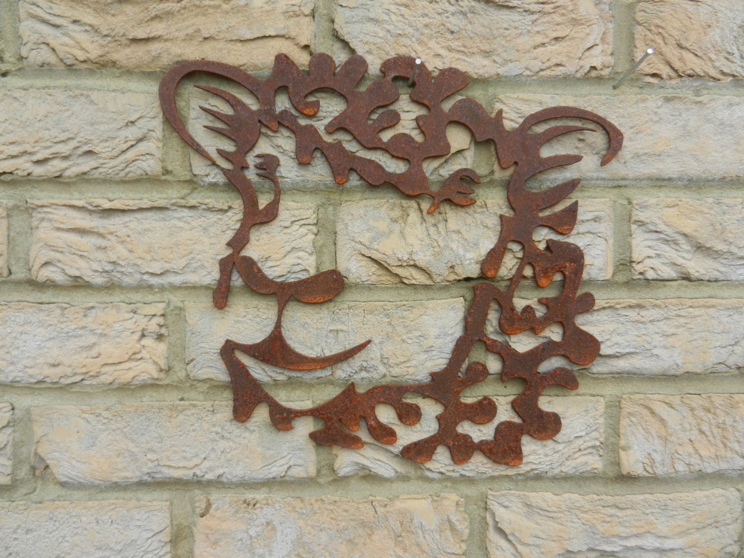 Sheep Garden Decor / Rusty Metal Sheep Wall Decor / Farmyard - Etsy