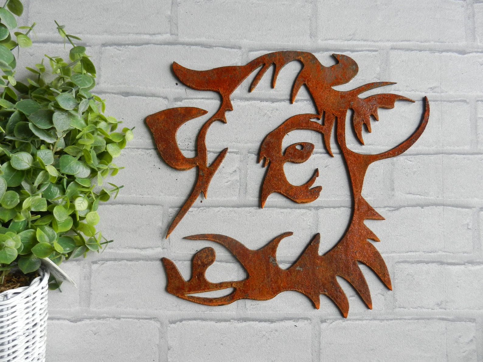 Cow Garden Decor / Cow Gift / Rusty Metal Cow Art / Garden Decoration ...