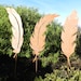 Rusty Metal Feather Set of 3 / Rustic Garden Art / Rusty Feather ...