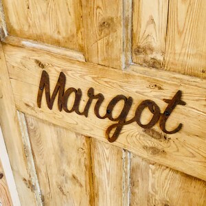 Custom Sign / Rusty Metal Sign / Bespoke Garden Sign / Rustic Garden ...