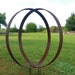 Rusty Metal Ring Sculpture / Garden Rings Rustic Sculpture / Metal ...