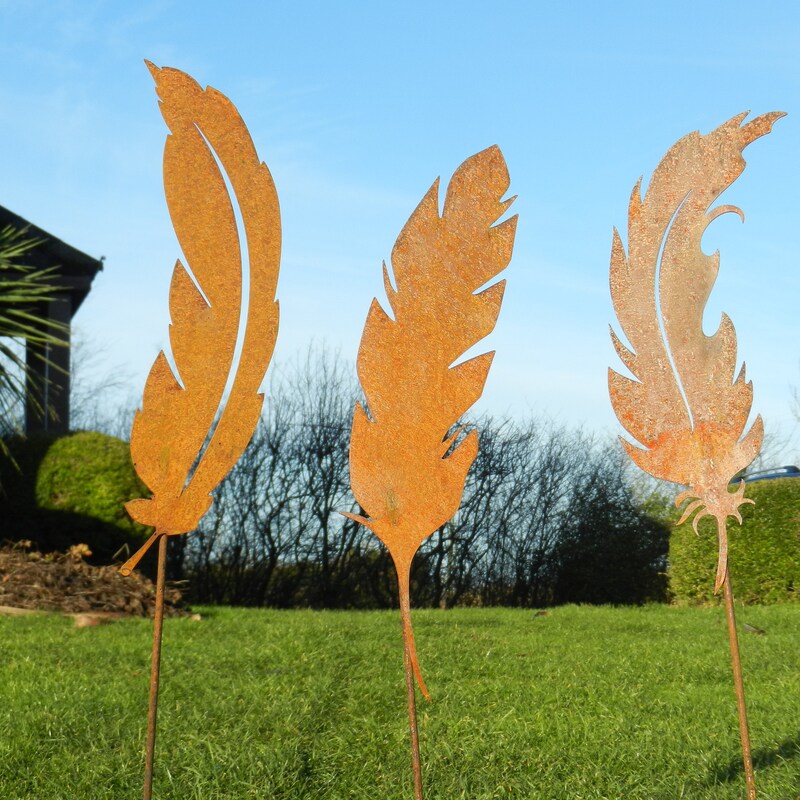 Metal Feathers - Etsy