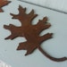 Set of Rusty Metal Leaves / Rustic Leaf Garden Decor / Autumn Garden ...