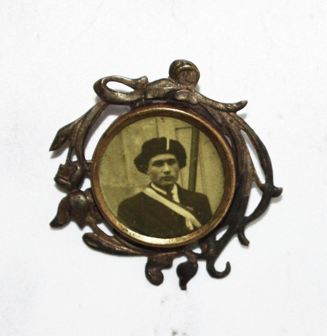 Antique Art Nouveau Photo Frame Brooch, Circa Early 1900s France ...