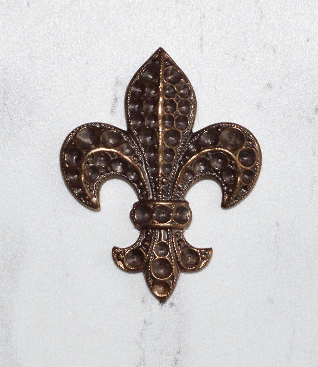 French Fleur De Lys Finding – Vintage Style Jewelry Stamping & Paste ...