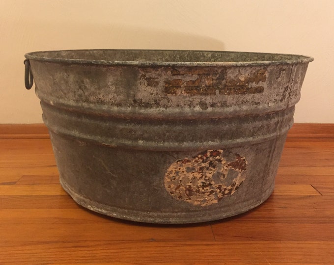 Extra Large Vintage Galvanized Tub - Etsy