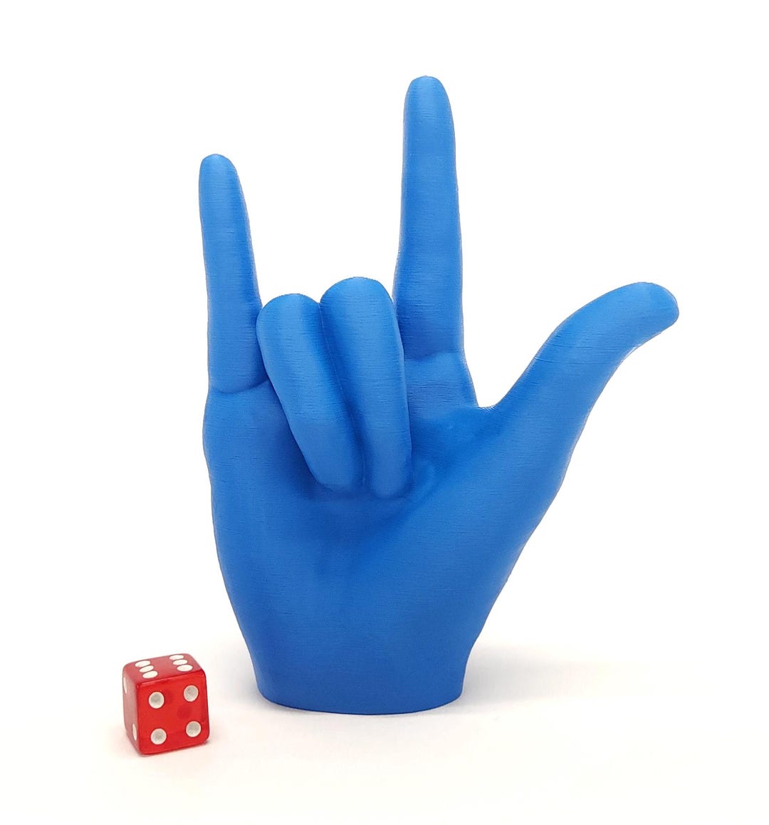 3D Printed ASL 'I Love You' Hand Sculpture: Deaf Culture Life-size ...