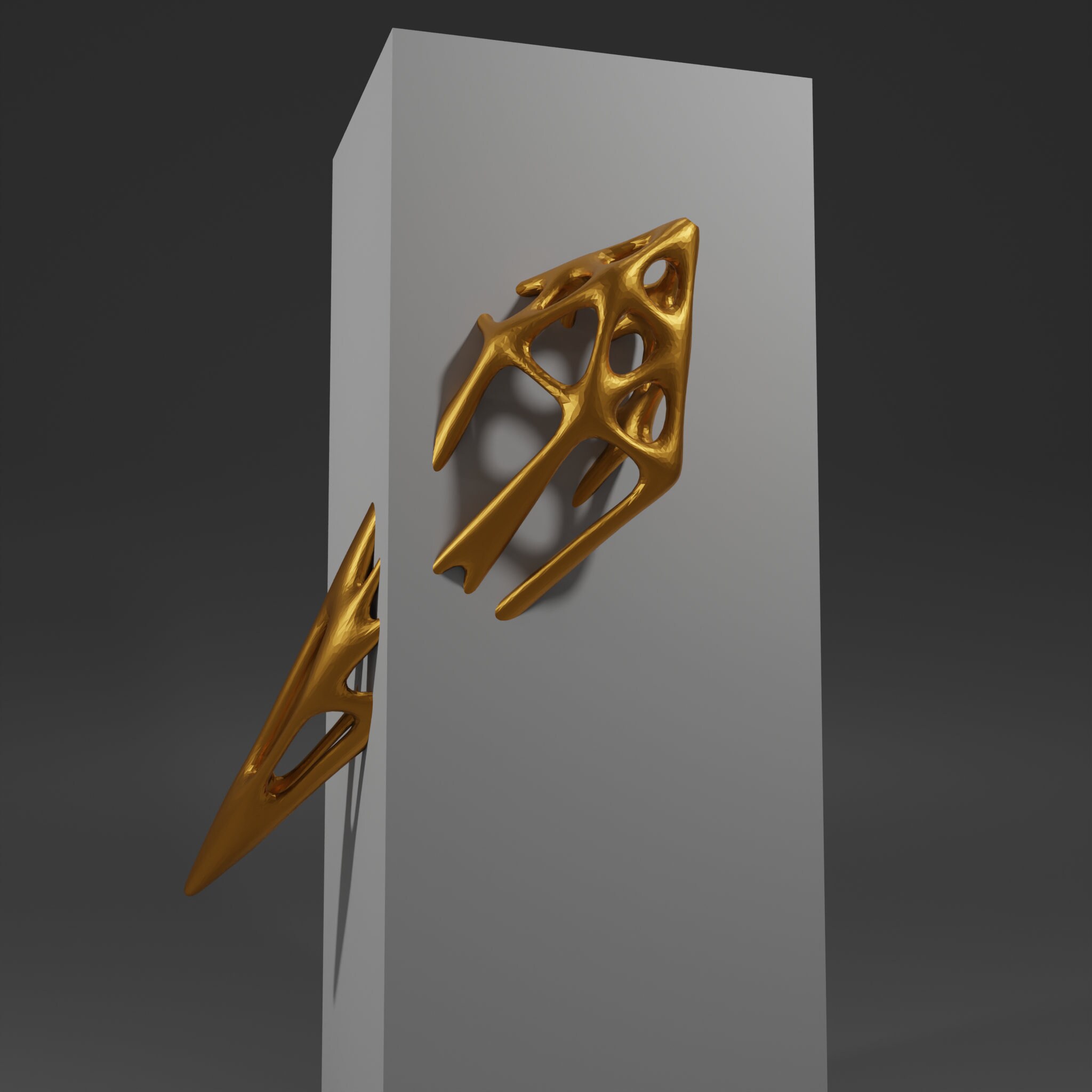 3D Printed Geometric Wall-mounted Phasing Installation - Etsy